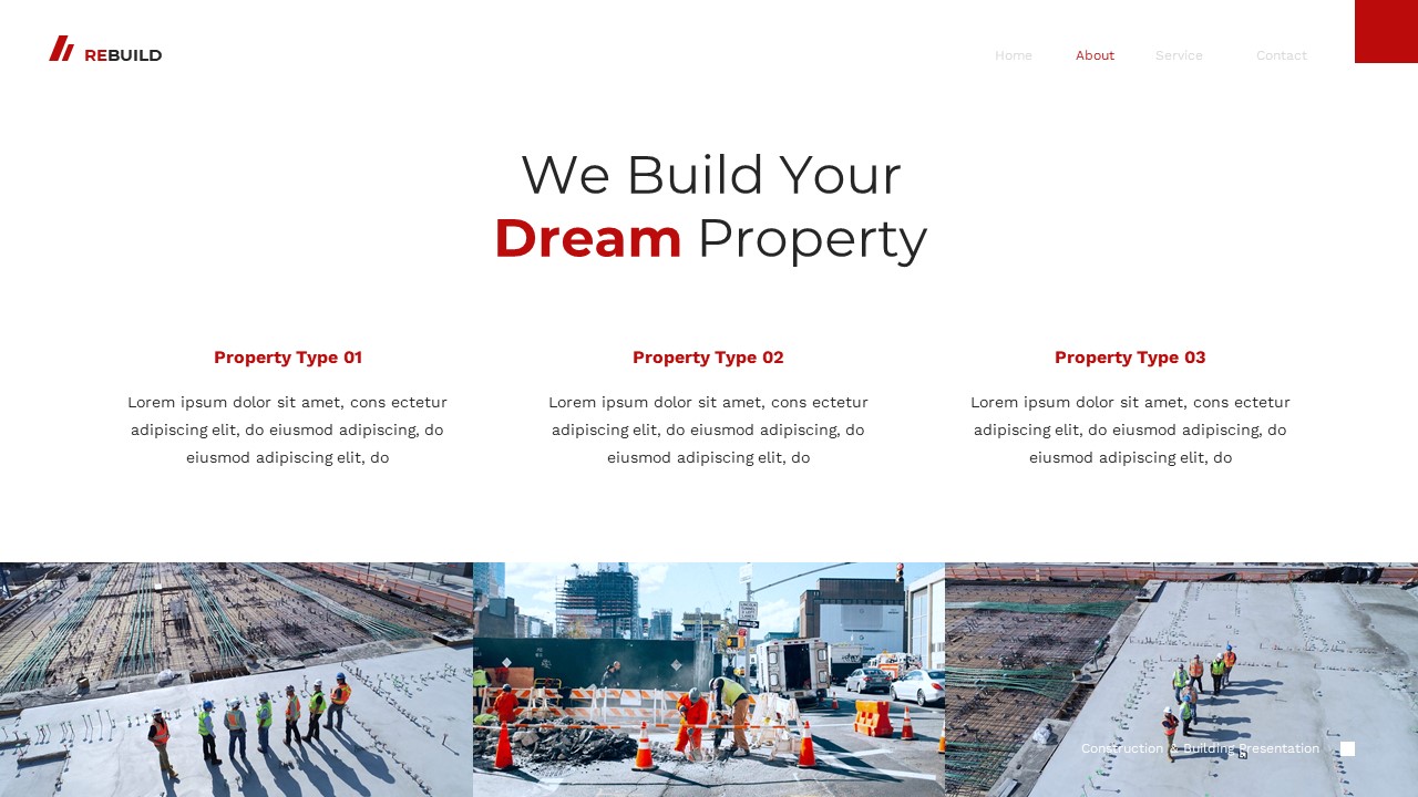Rebuild - Construction & Building Keynote Templates, Presentation Templates