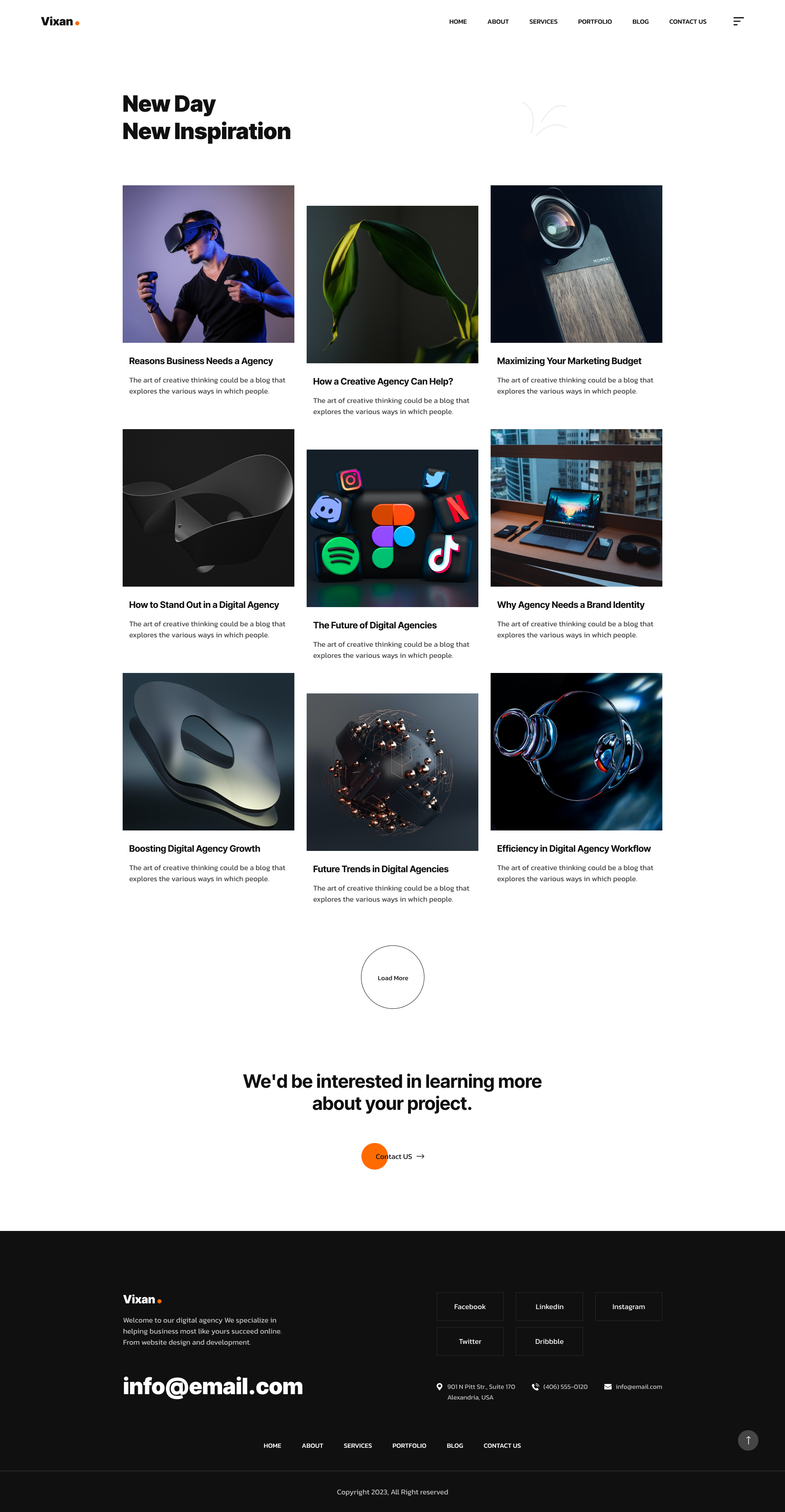 Vixan - Creative agency figma template by thememarch | ThemeForest
