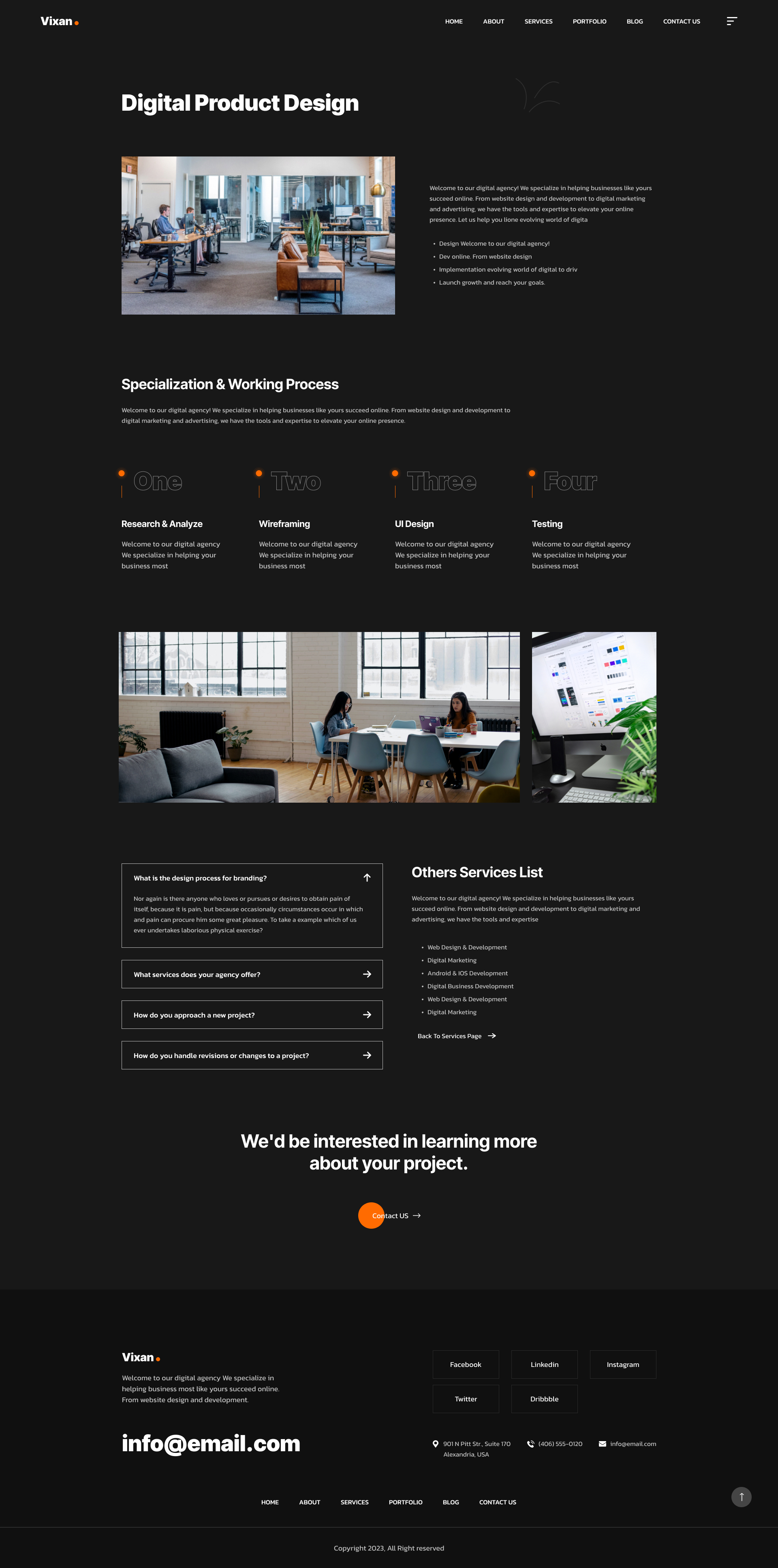 Vixan - Creative agency figma template by thememarch | ThemeForest