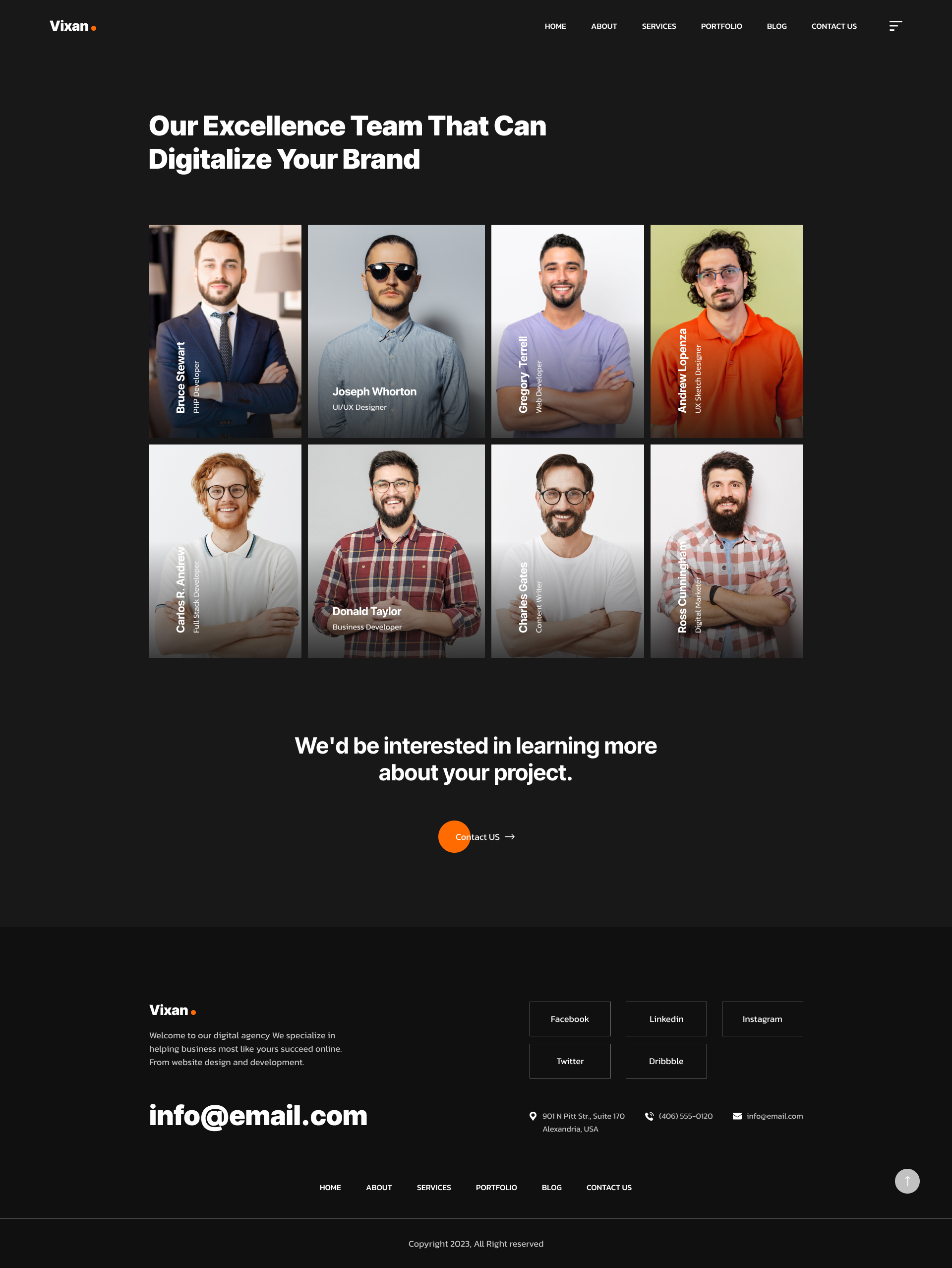 Vixan - Creative agency figma template by thememarch | ThemeForest