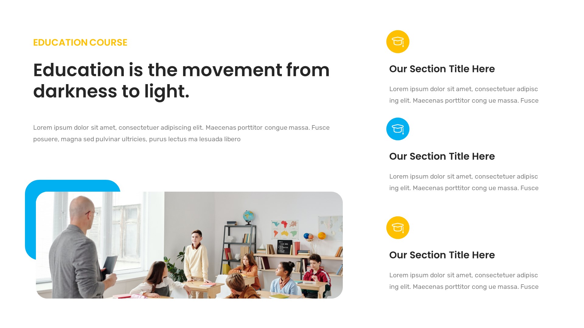 Learning - Education Online Course Powerpoint Template, Presentation ...