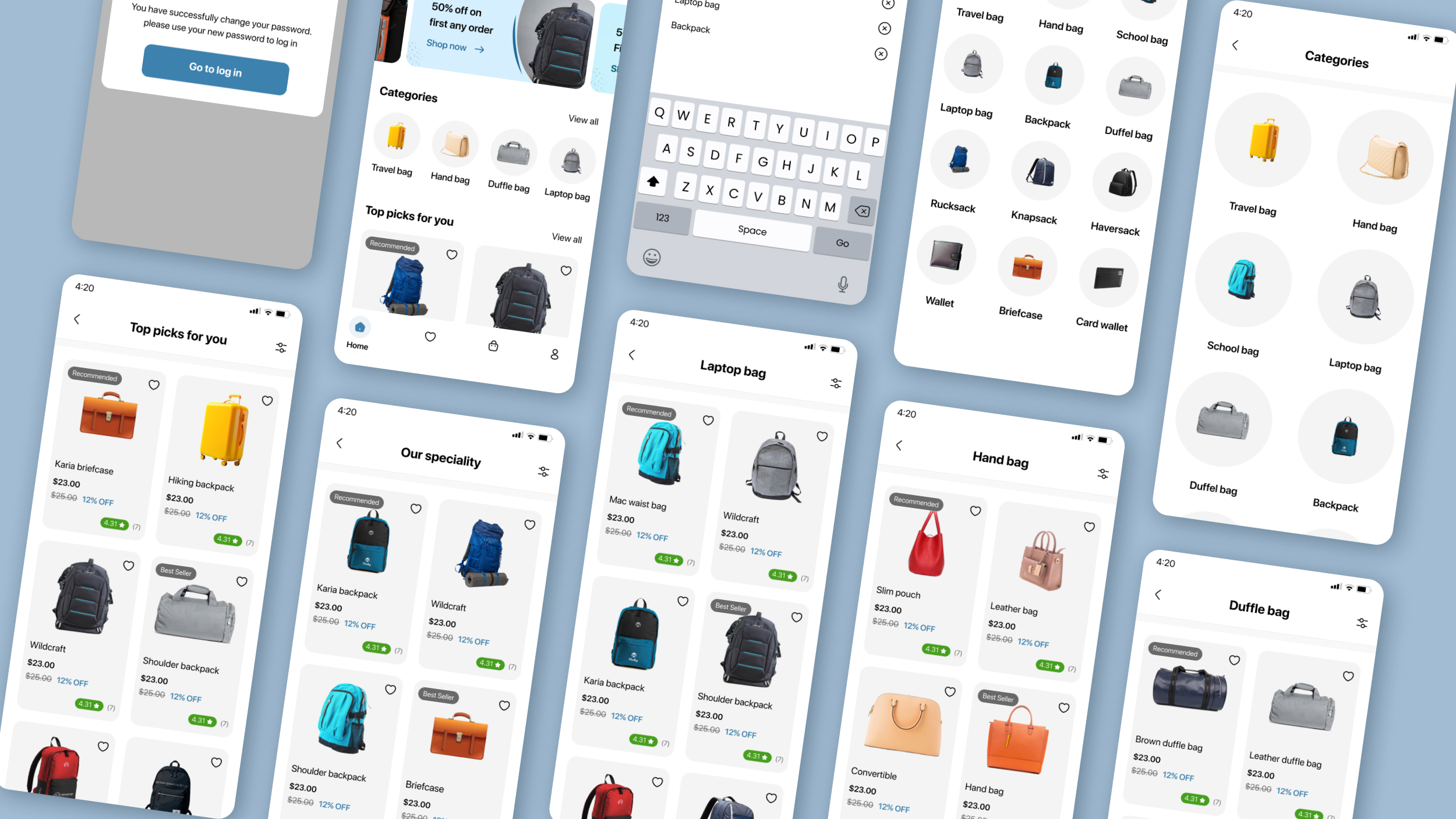 BagBuddy E-commerce app UI Template: Ecommerce app in Flutter(Android, iOS) App | Shopping App ...