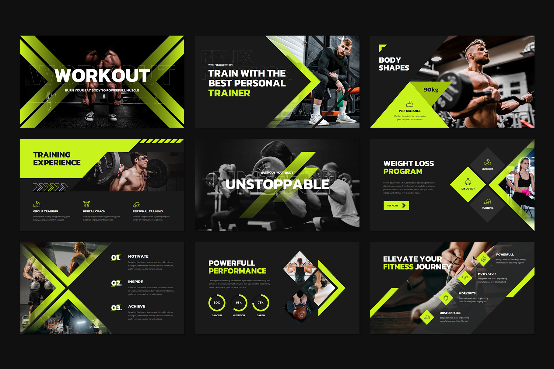 Workout Powerpoint Template, Presentation Templates | GraphicRiver
