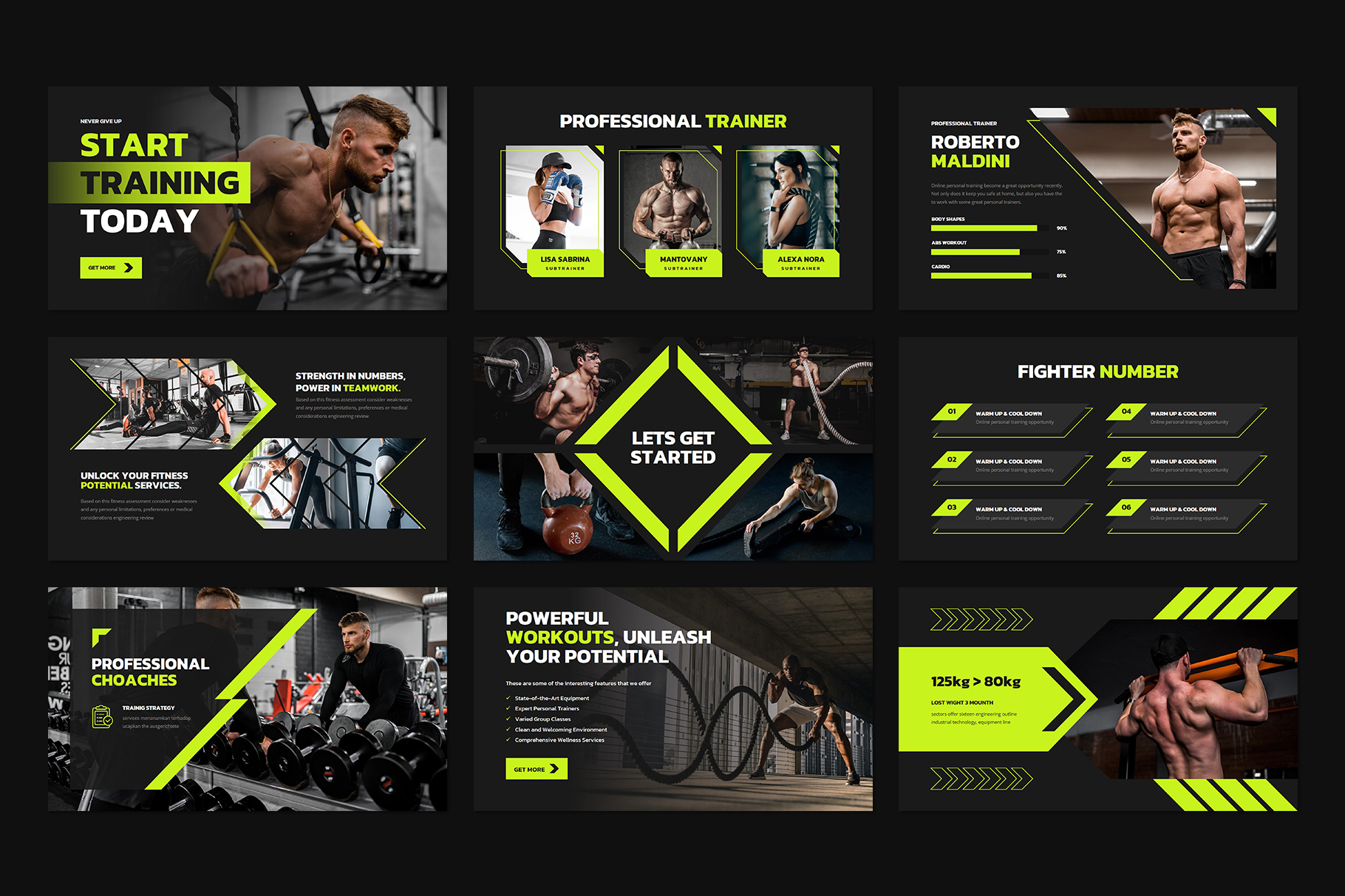 Workout Powerpoint Template, Presentation Templates | GraphicRiver