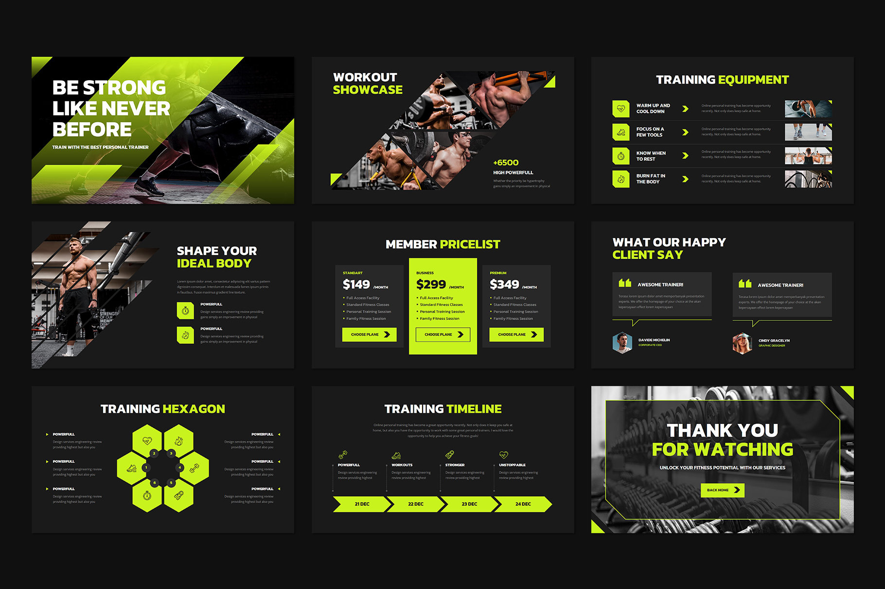Workout Powerpoint Template, Presentation Templates | GraphicRiver