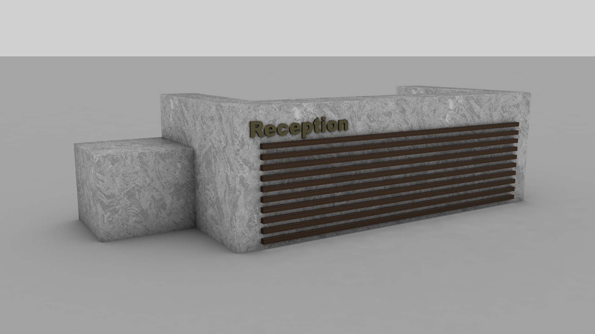 Reception Desk by Gergedan | 3DOcean