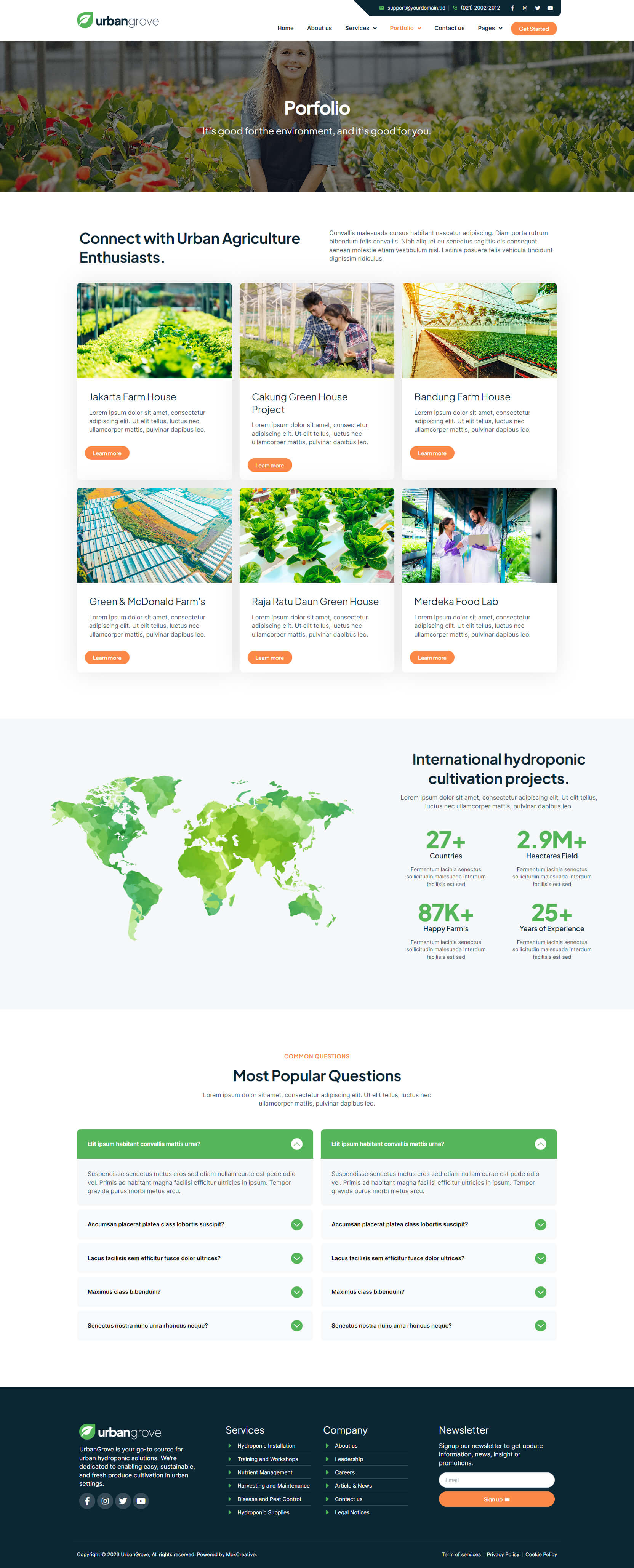 UrbanGrove - Hydroponic & Agriculture Elementor Template Kit by moxcreative