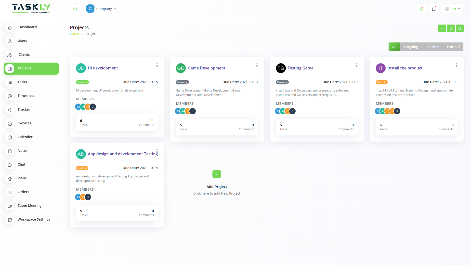 TASKLY SaaS – Project Management Tool by RajodiyaInfotech | CodeCanyon