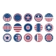 US American Flag Circle Label, Vectors | GraphicRiver