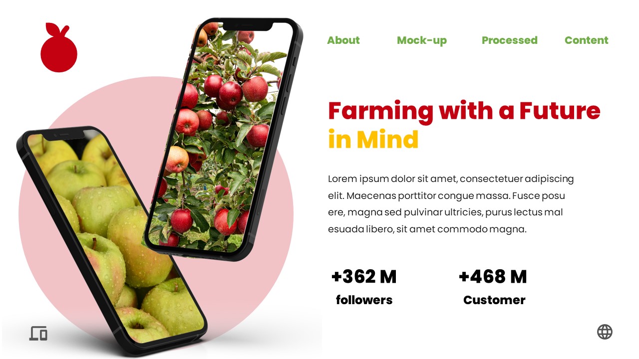 Krenyes - Fruit Farm Google Slides Template, Presentation Templates
