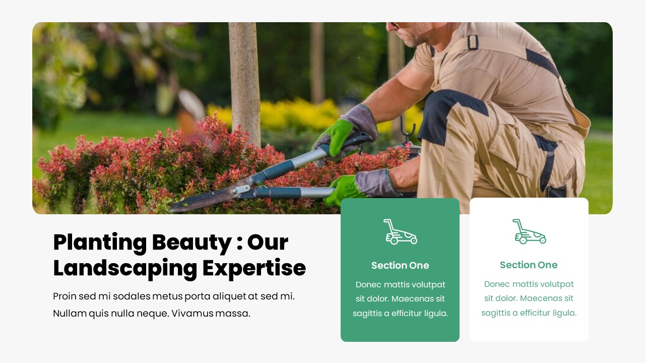 Florea - Garden and Landscaping Powerpoint Template, Presentation Templates