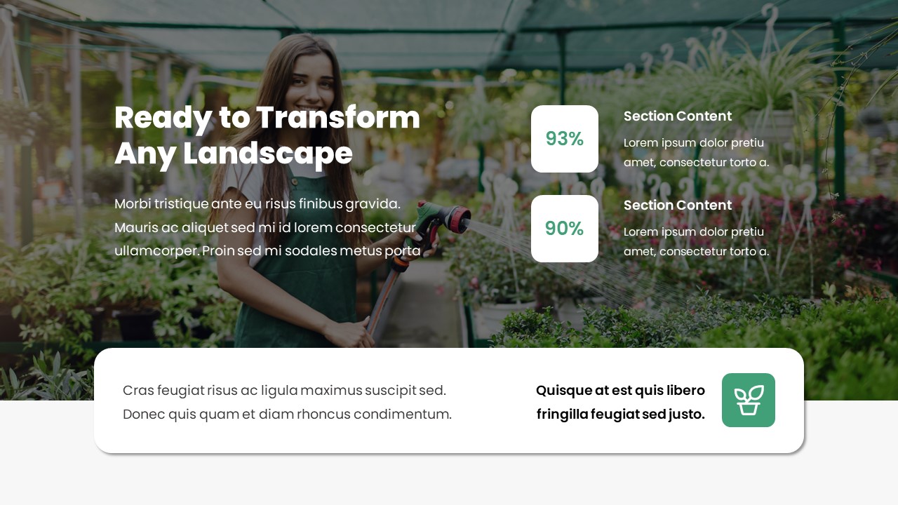 Florea - Garden and Landscaping Powerpoint Template, Presentation Templates