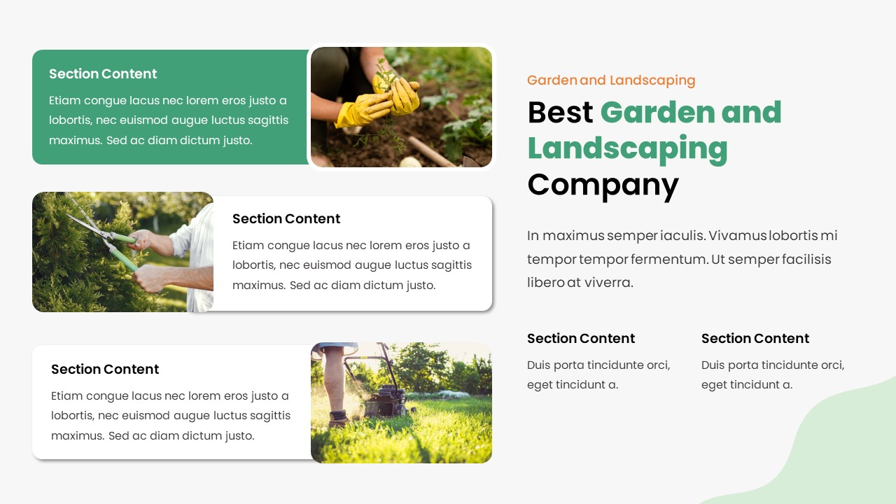 Florea - Garden and Landscaping Google Slides Template, Presentation ...
