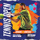 Tennis Open Flyer, Print Templates | GraphicRiver