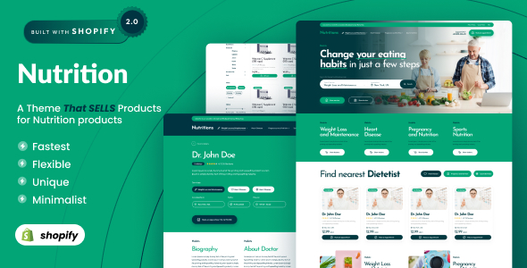 Nutrition - Dietitian & Wellness Shopify 2.0 Theme by RajodiyaInfotech