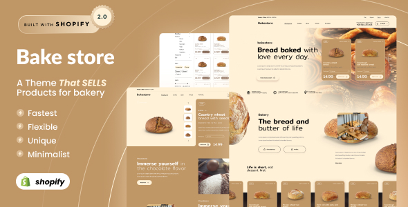 Bake Store - Cakes and Sweets Store Shopify 2.0 Theme by RajodiyaInfotech