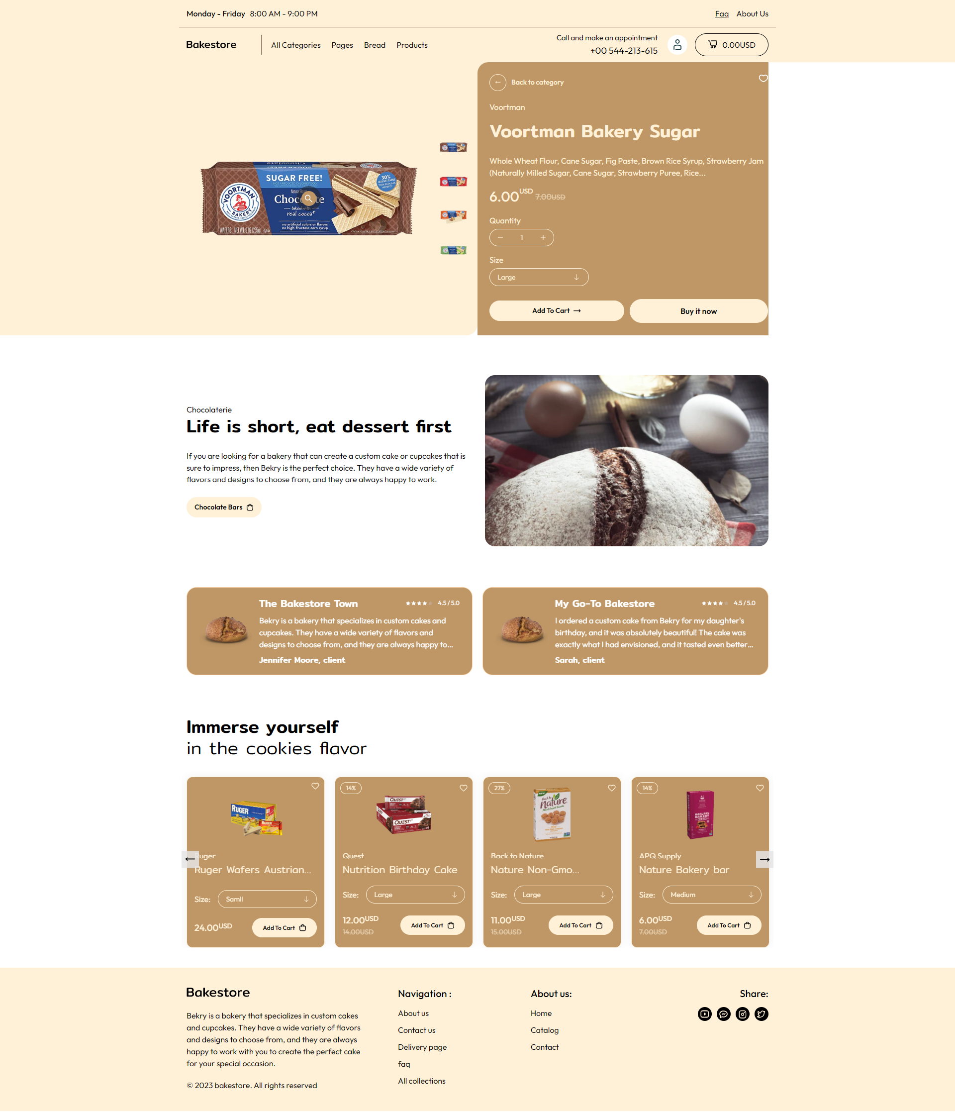 Bake Store - Cakes and Sweets Store Shopify 2.0 Theme by RajodiyaInfotech