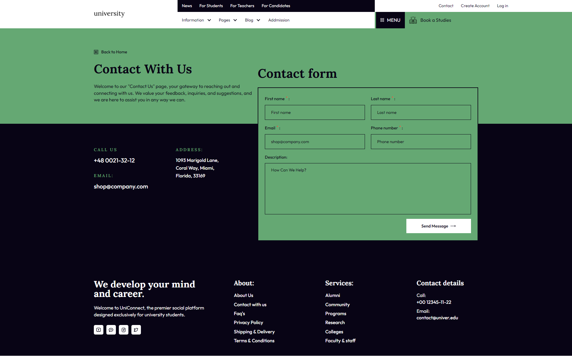 University - College & Education Shopify 2.0 Theme by RajodiyaInfotech