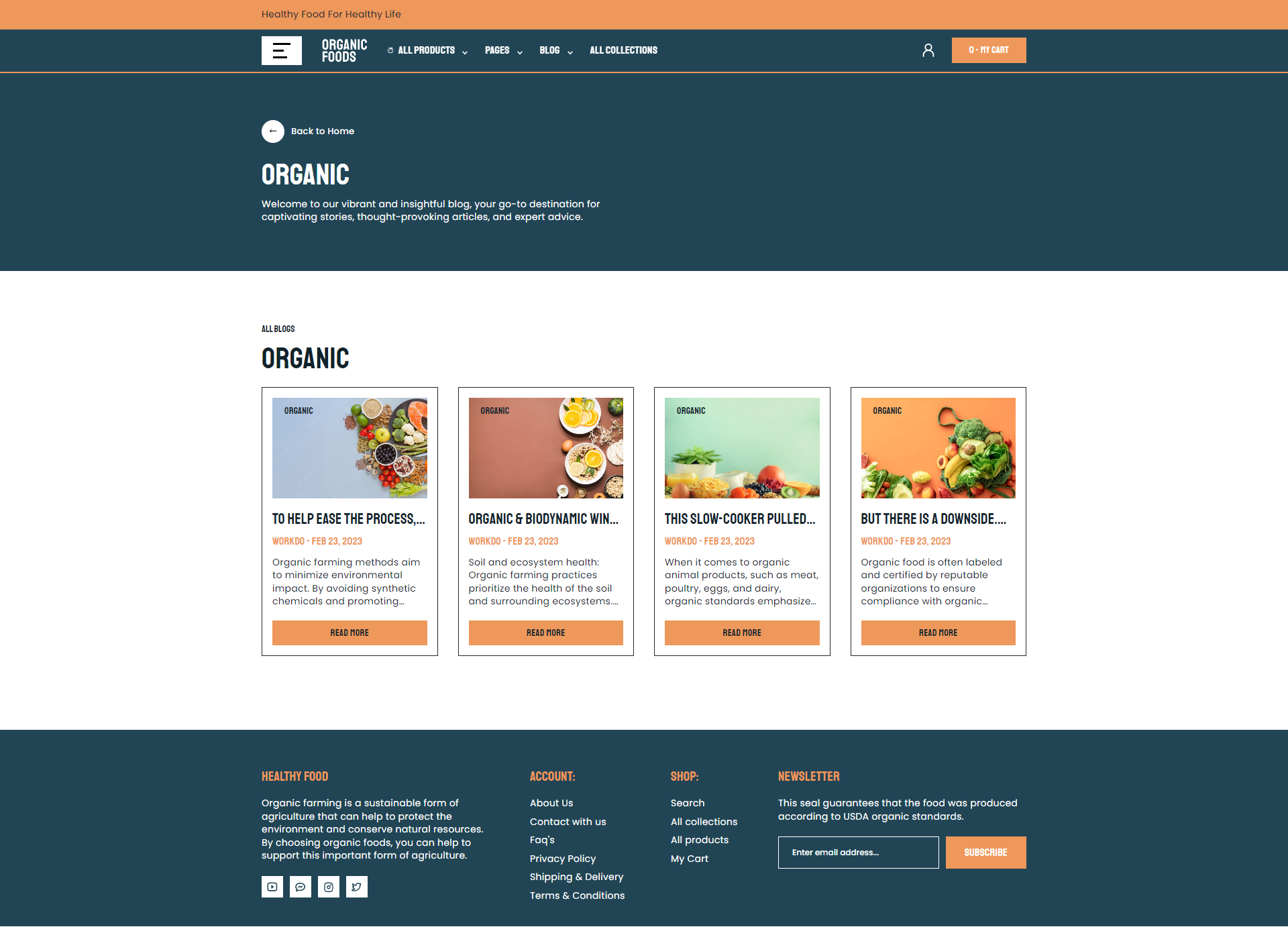 Organic Food - Agriculture Farm Shopify 2.0 Theme by RajodiyaInfotech