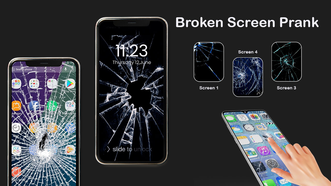 Broken Screen Prank - Broken Screen Realistic Prank - Broken Screen 4K ...