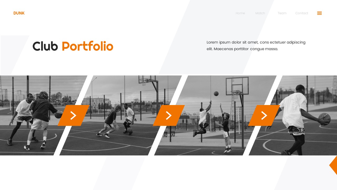 Dunk - Basketball & Sports Powerpoint Templates, Presentation Templates