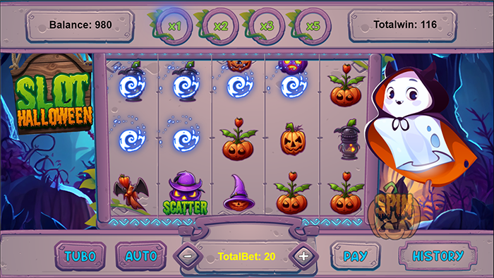 Halloween Slot - HTML5 Game by slotgen | CodeCanyon