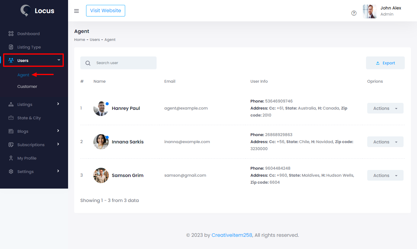 Locus Real Estate Business Directory Listing by Creativeitem | CodeCanyon