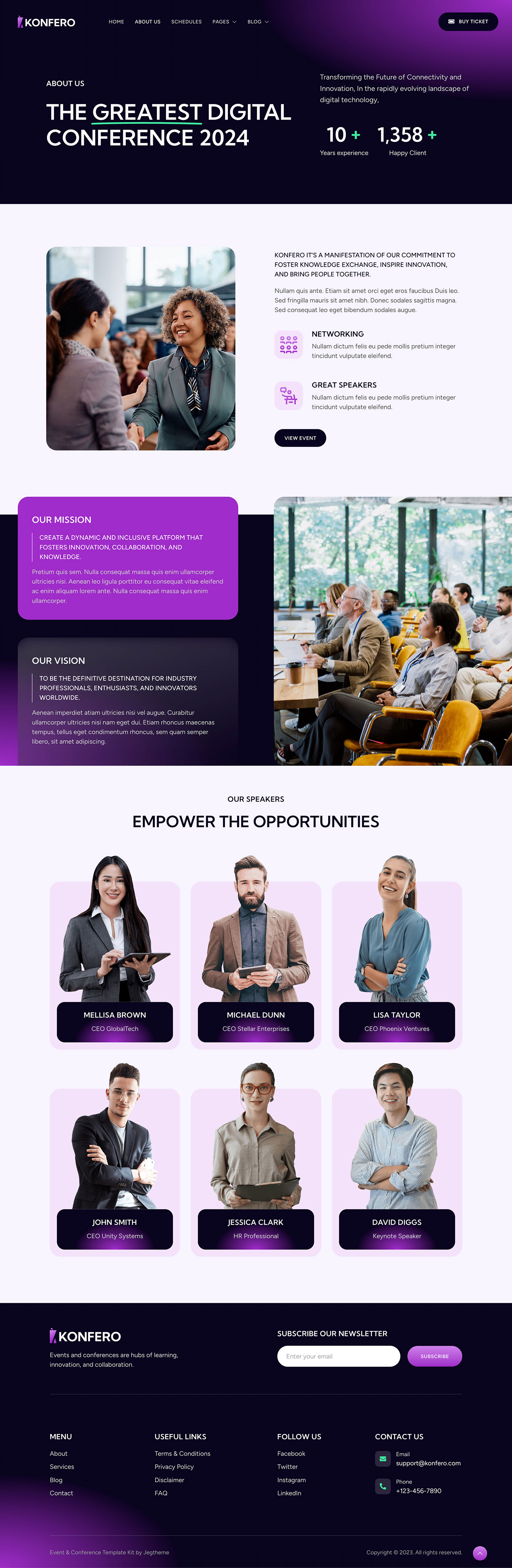 Konfero – Conference & Event Elementor Template Kit by jegtheme | ThemeForest