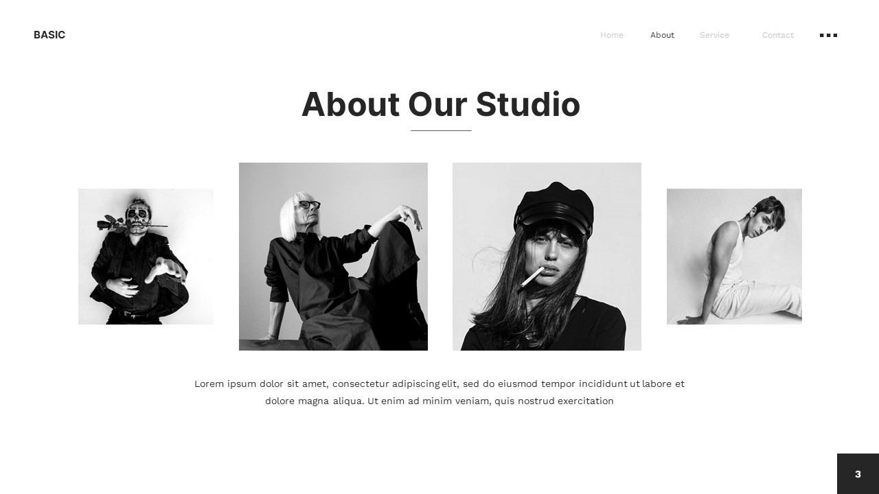 Basic - Minimalist Photography Powerpoint Templates, Presentation Templates