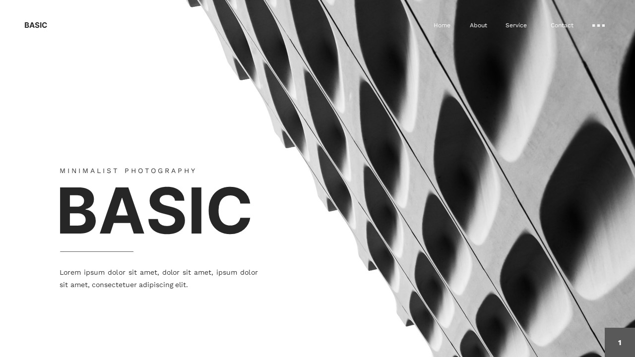 Basic - Minimalist Photography Google Slide Templates, Presentation ...