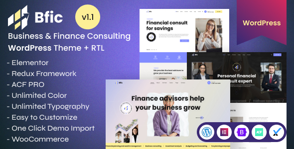 Bfic - Business & Finance Consulting WordPress Theme by HiboTheme ...