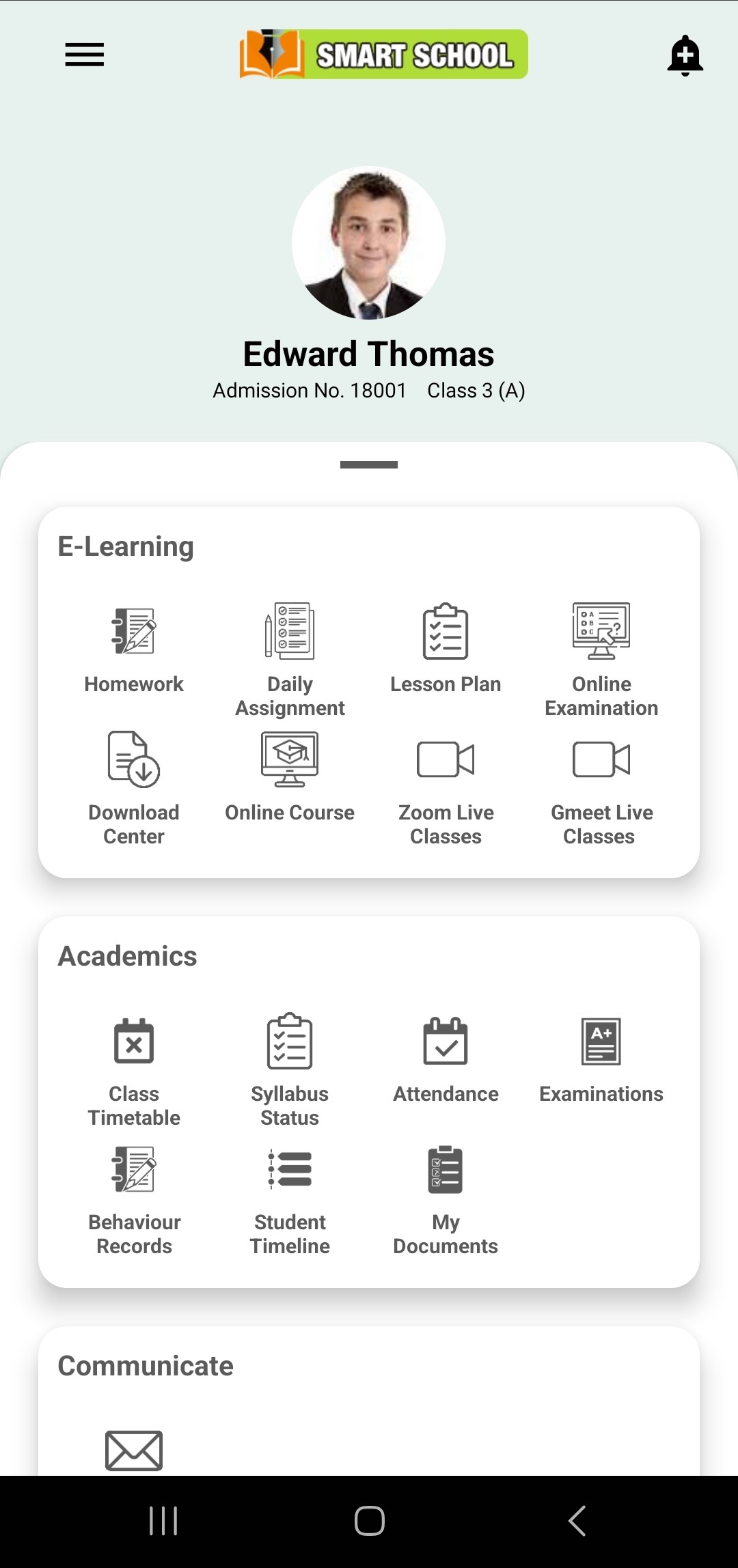 Smart School Android App - Mobile Application for Smart School by QDOCS