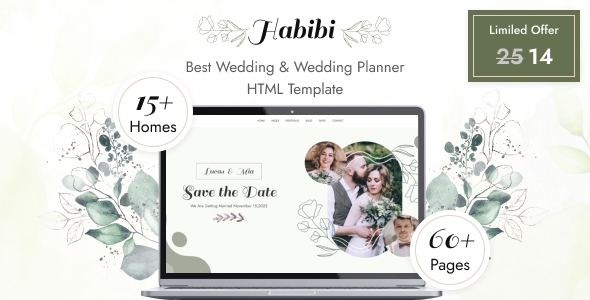 Habibi - Wedding & Wedding Planner HTML5 Template by wpoceans | ThemeForest
