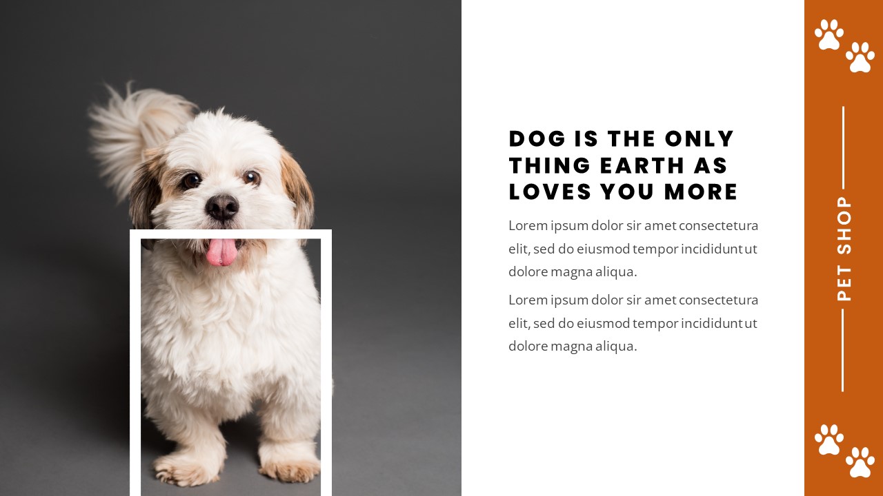 Puppy - Pet Care Animal Powerpoint Template, Presentation Templates