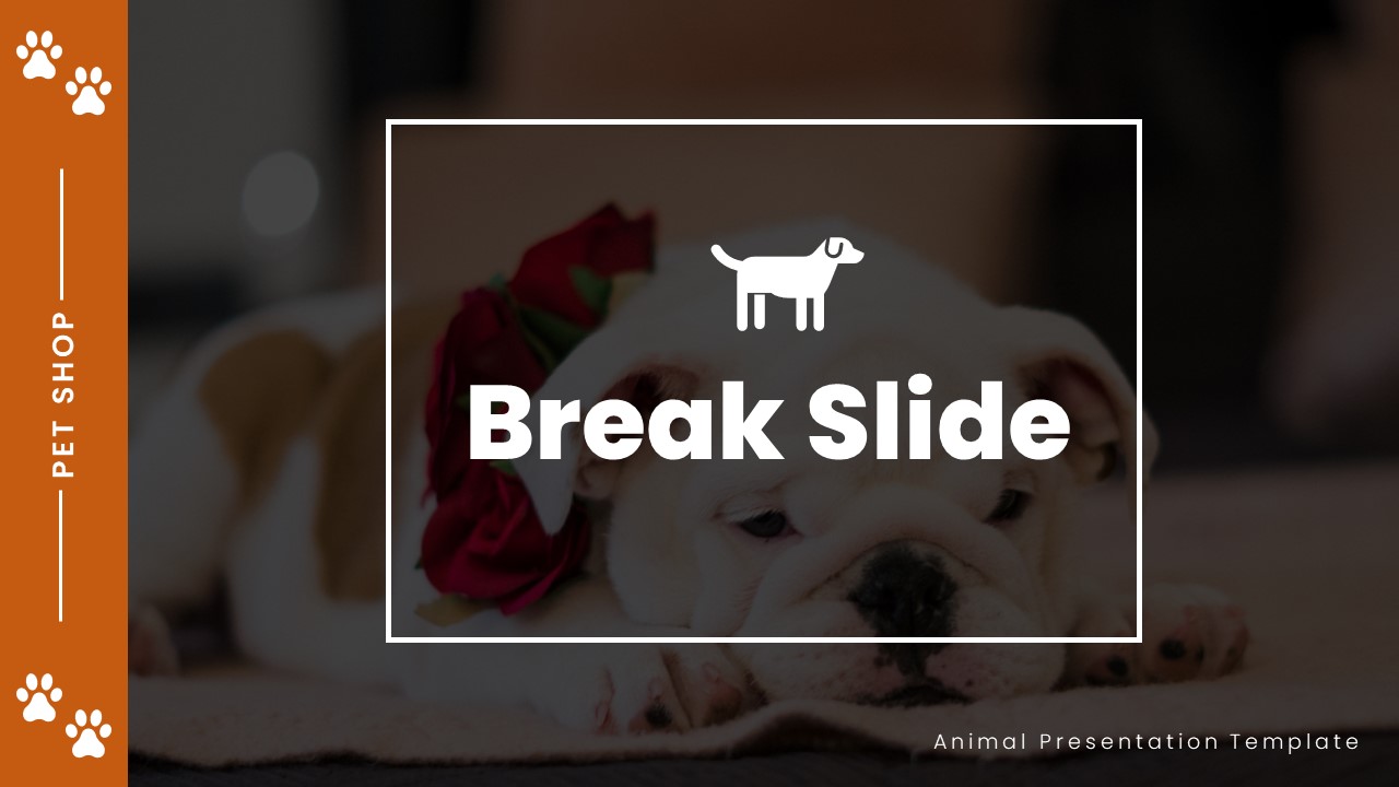 Puppy - Pet Care Animal Powerpoint Template, Presentation Templates