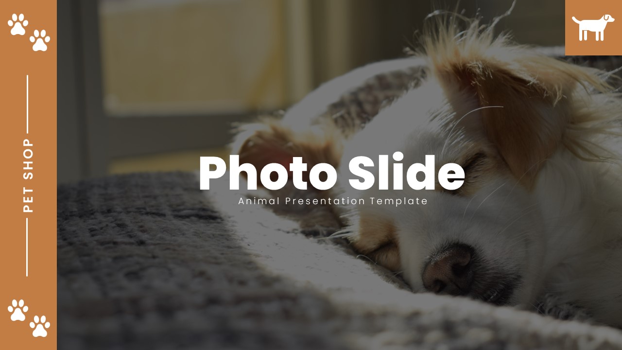 Puppy - Pet Care Animal Powerpoint Template, Presentation Templates