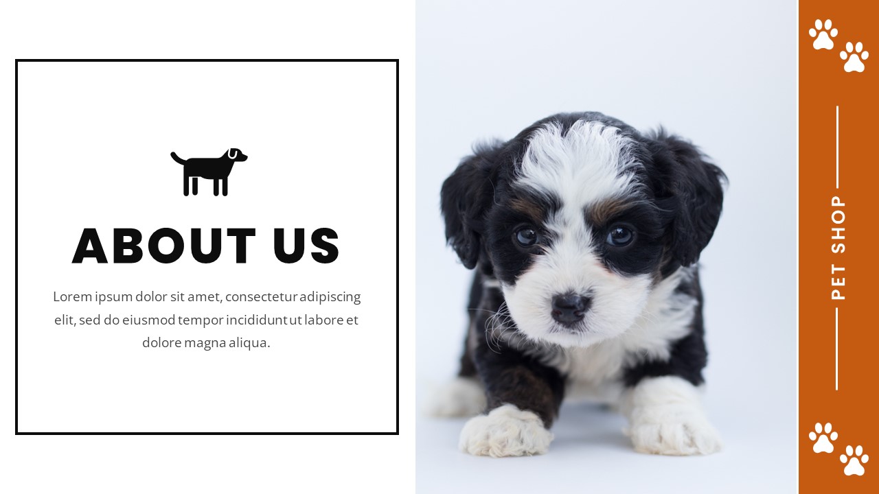 Puppy - Pet Care Animal Powerpoint Template, Presentation Templates