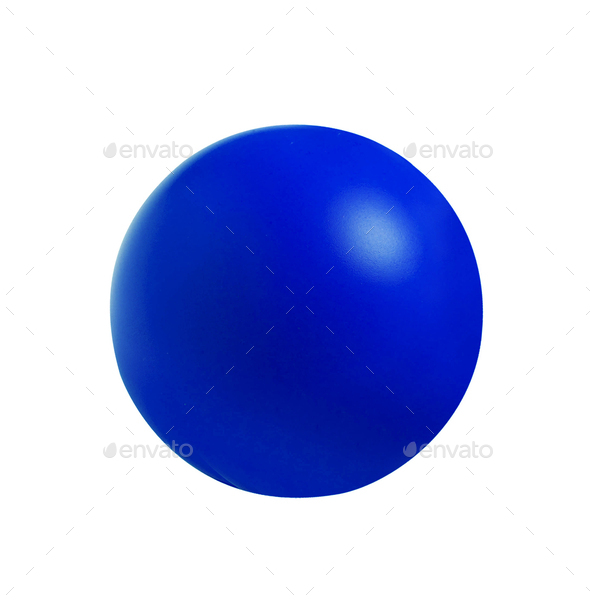 blue ball isolated on white Stock Photo by photobalance | PhotoDune
