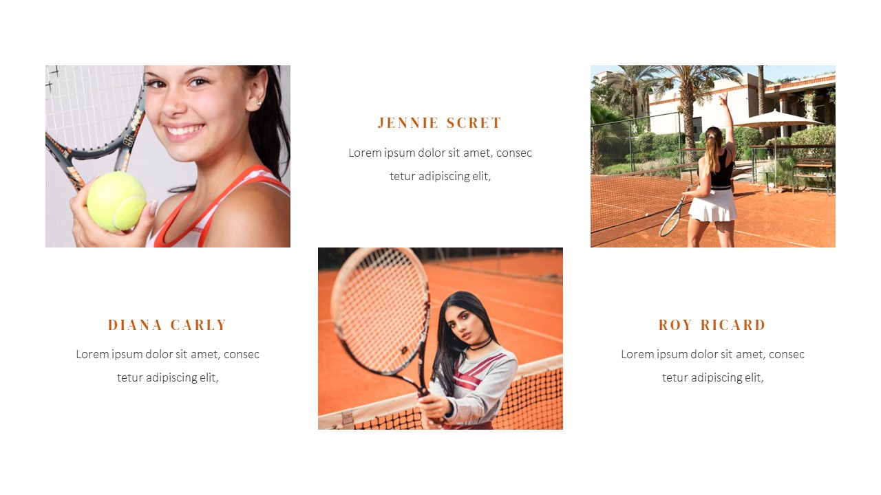 Racket - Tennis Sport Google Slides Template, Presentation Templates