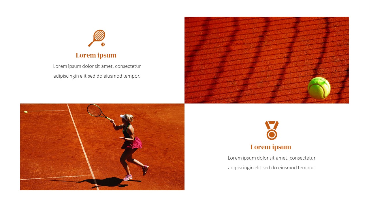 Racket - Tennis Sport Google Slides Template, Presentation Templates