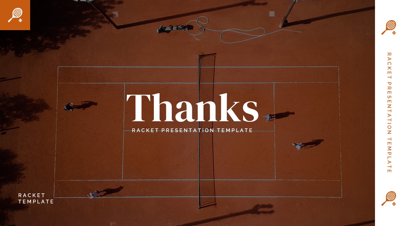 Racket - Tennis Sport Google Slides Template, Presentation Templates