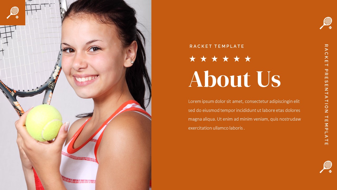 Racket - Tennis Sport Powerpoint Template, Presentation Templates ...