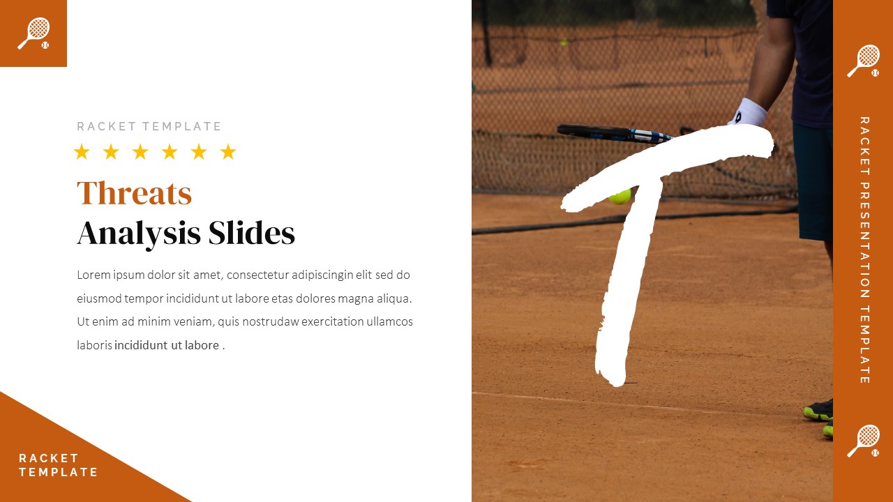 Racket - Tennis Sport Powerpoint Template, Presentation Templates ...