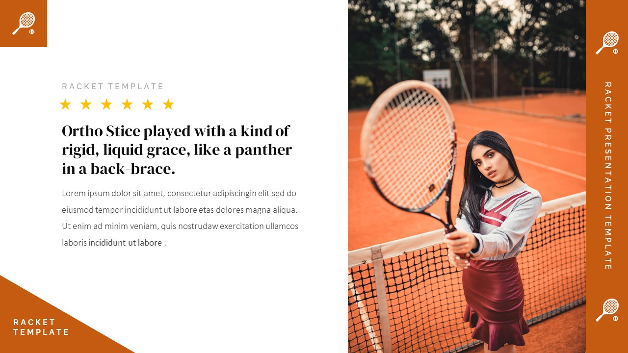 Racket - Tennis Sport Powerpoint Template, Presentation Templates ...