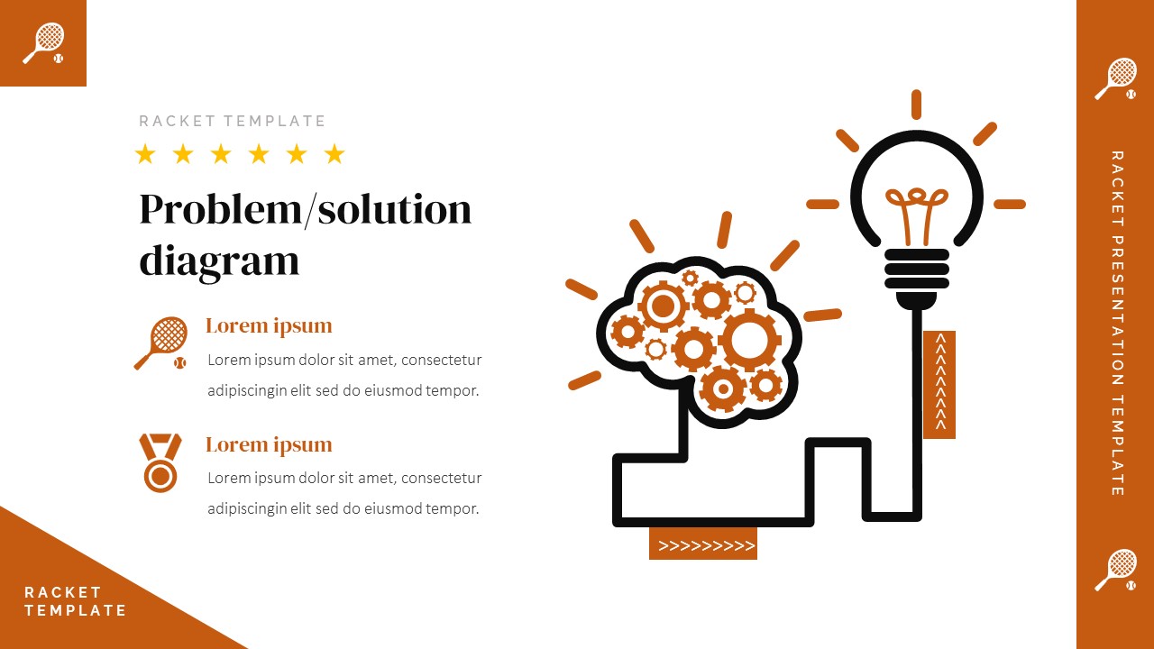 Racket - Tennis Sport Powerpoint Template, Presentation Templates ...
