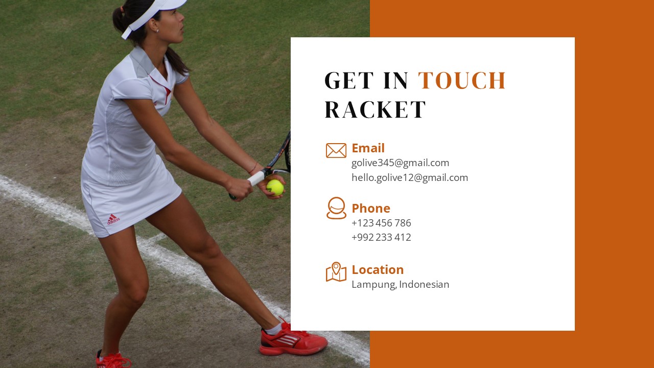 Racket - Tennis Sport Powerpoint Template, Presentation Templates ...