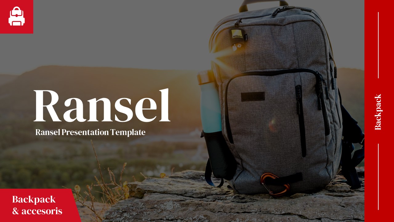 Ransel - Backpack Google Slides Template by onelinerdesign | GraphicRiver