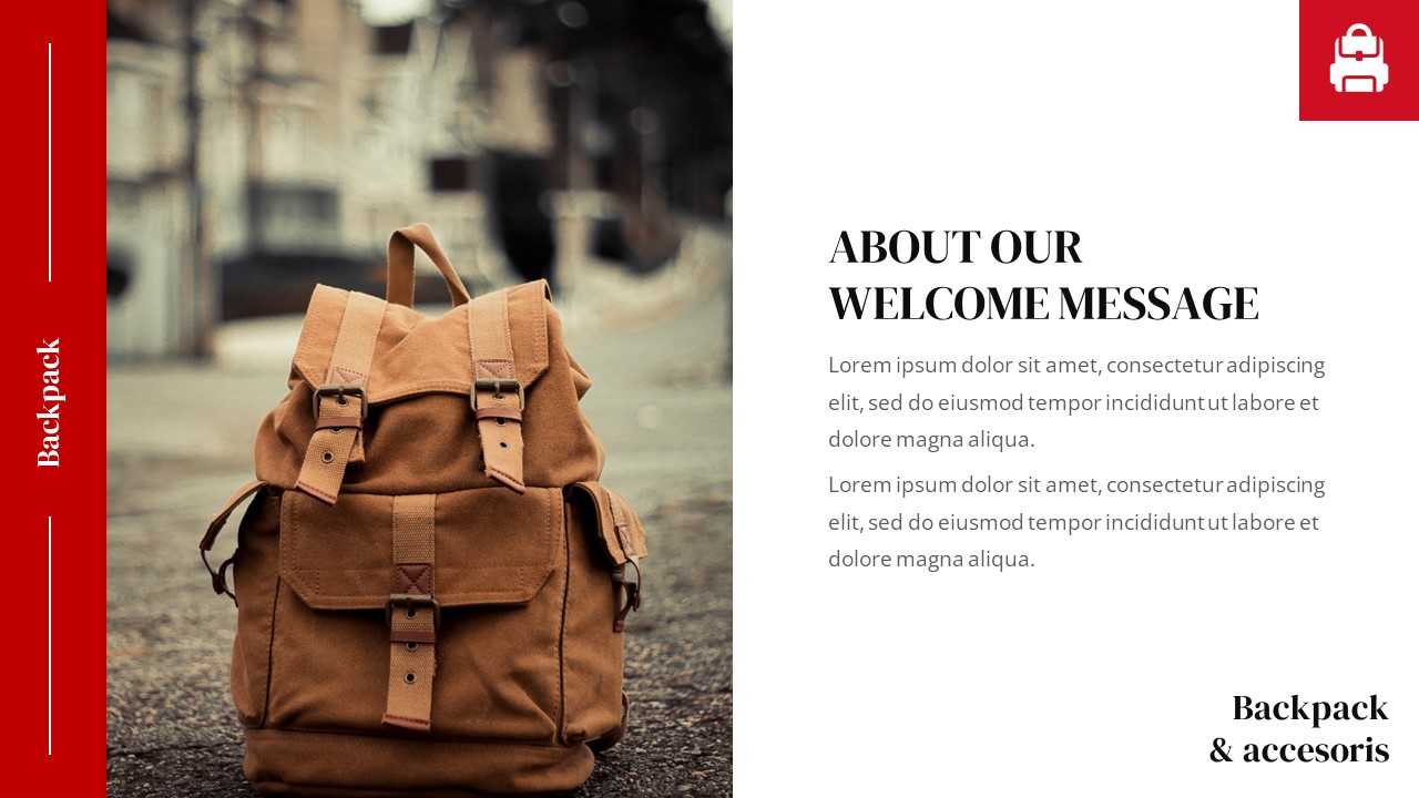 Ransel - Backpack Google Slides Template by onelinerdesign | GraphicRiver