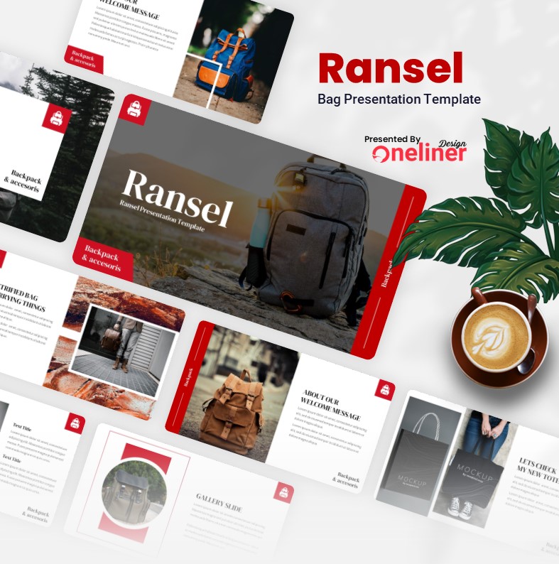 Ransel - Backpack Google Slides Template by onelinerdesign | GraphicRiver