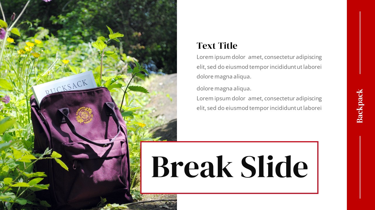 Ransel - Backpack Powerpoint Template, Presentation Templates ...